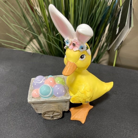 T.J.Maxx | Holiday | Easter Duck With Cart Of Eggs Resin Easter Decor ...